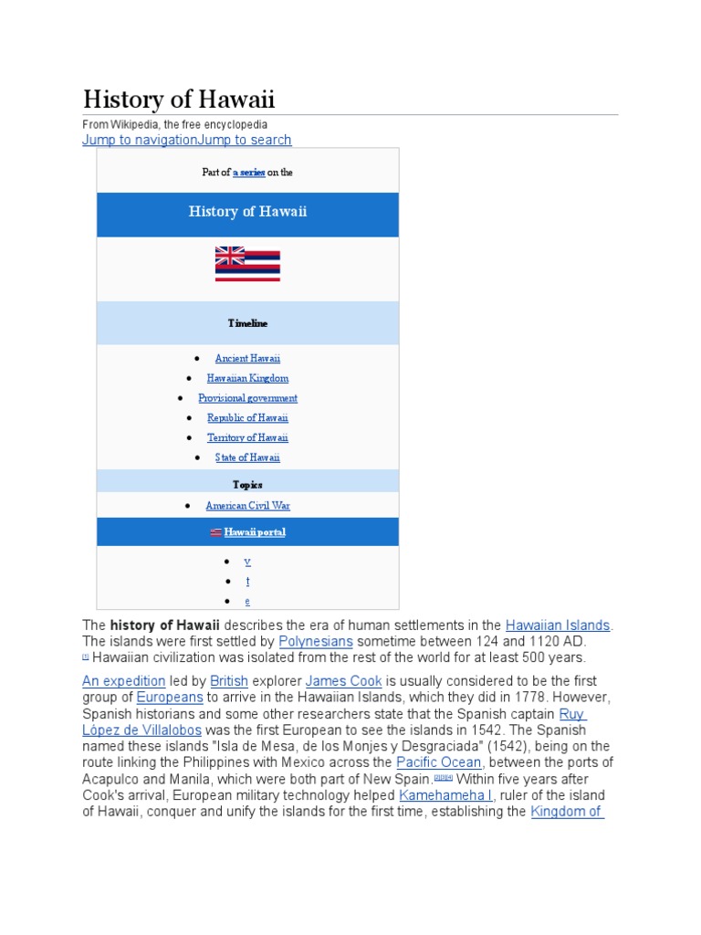 History of Hawaii | PDF | Hawaii