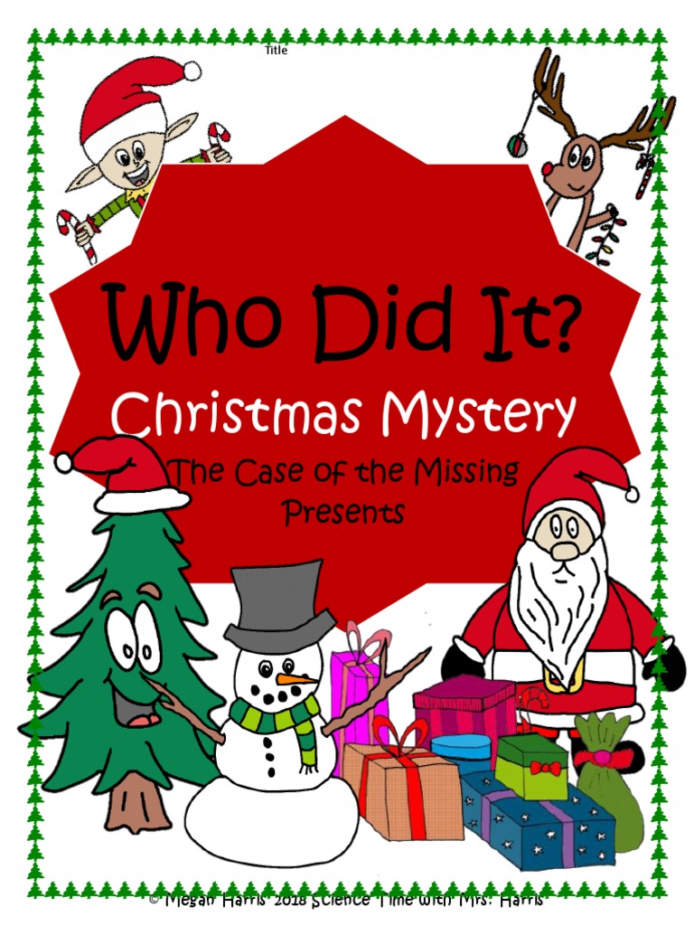 Who Did It?: Christmas Mystery | PDF | Force | Santa Claus