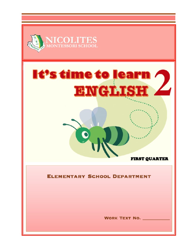 WT in English 2 1Q | PDF | English Language | Books