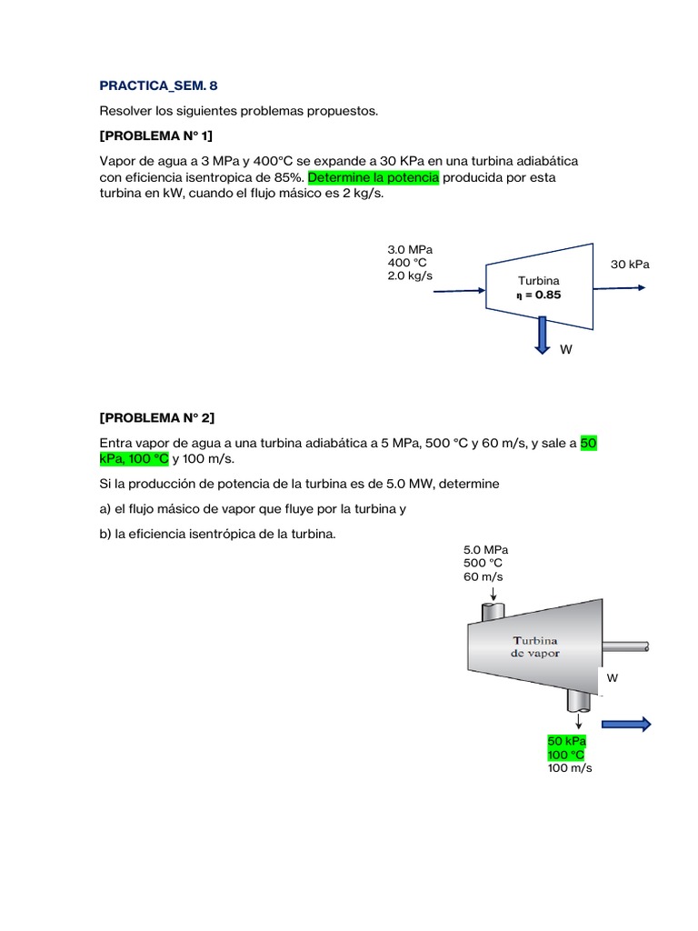 Practica - Sem. 8 - Termodinamica | PDF