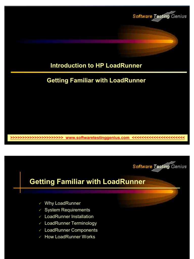 LoadRunner System Requirements Guide | PDF | Web Server | Internet & Web