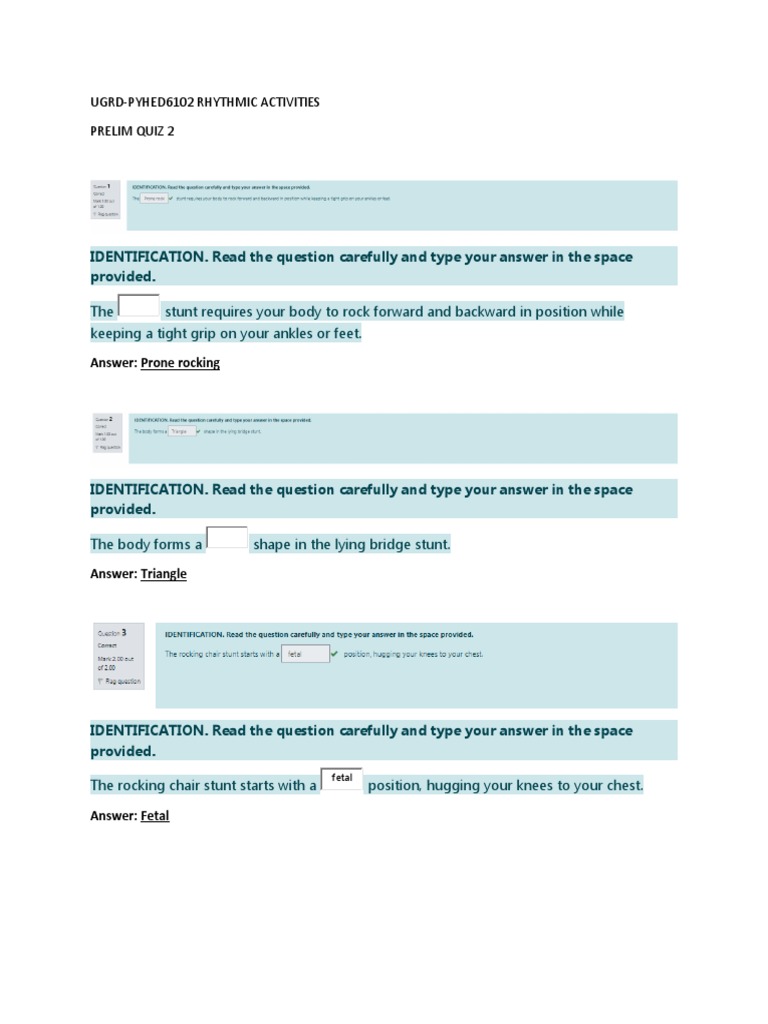 Prone Rocking and Back-to-Back Stunts | PDF | Language Arts ...