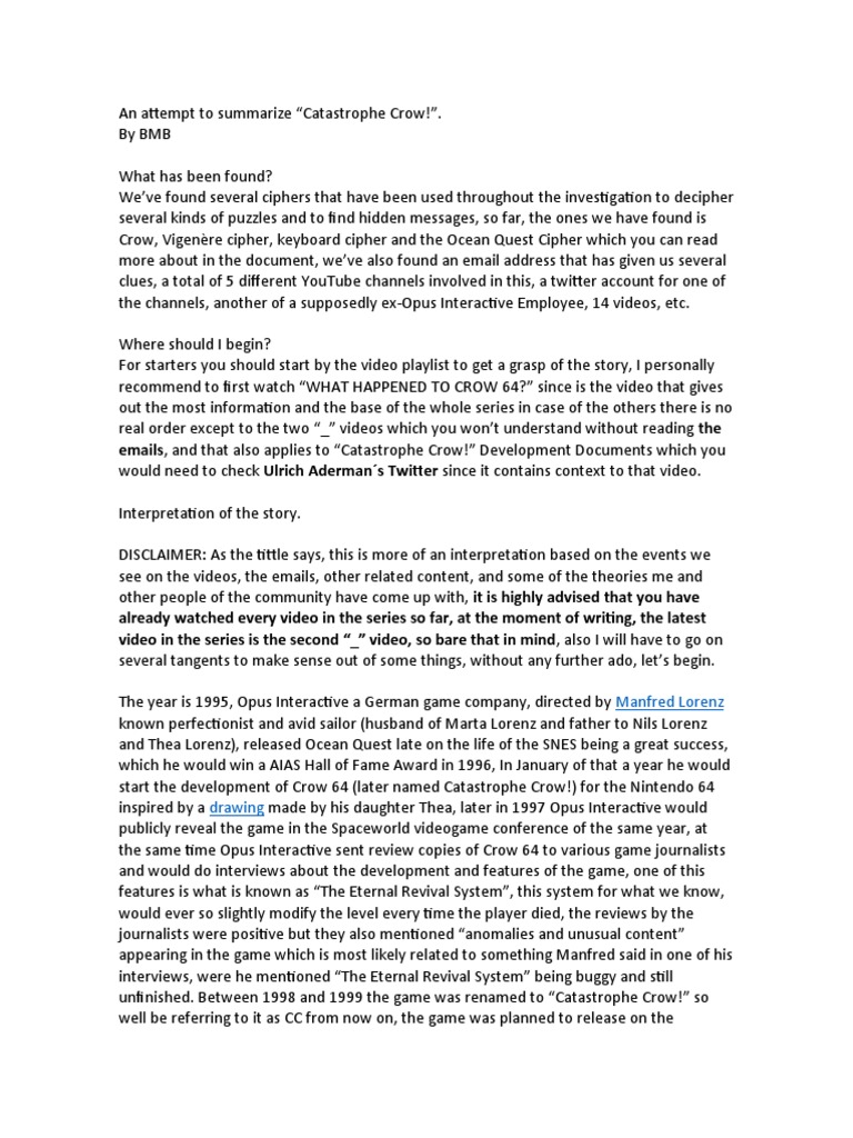 Crow_64_summary | PDF