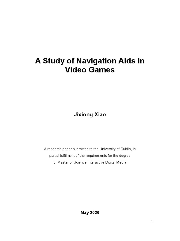 TCD Scss Dissertation 2020 021 | PDF | Navigation | Lighting