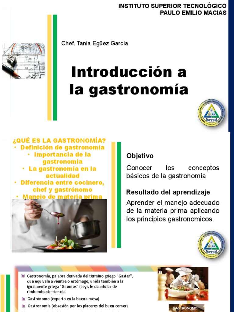 Capacitacion Introduccion A La Gastronomia | PDF | Alimentos | Artes ...