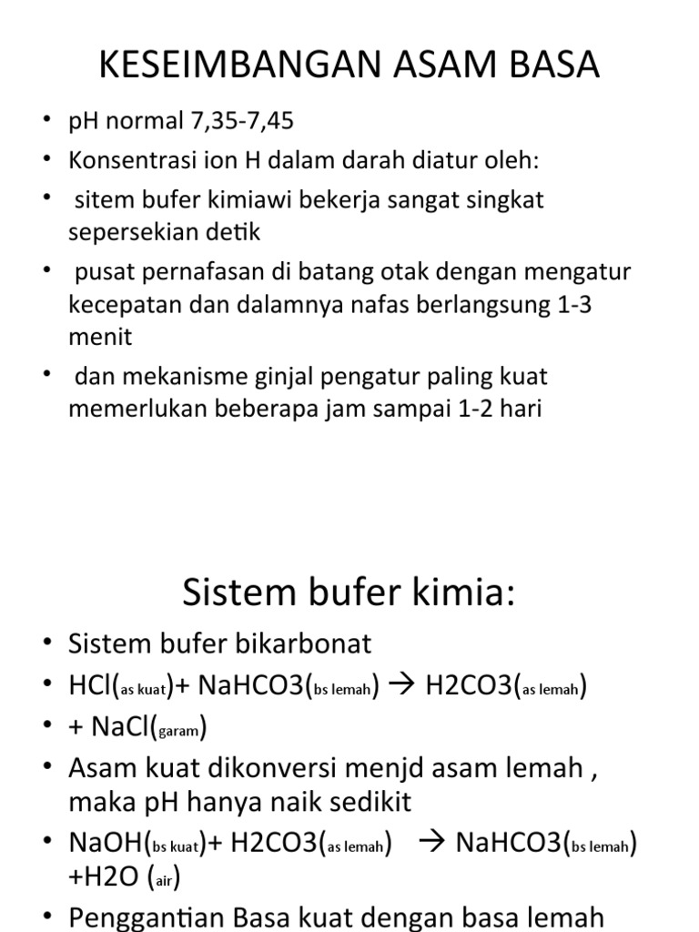 Keseimbangan Asam Basa | PDF | Sains & Matematika