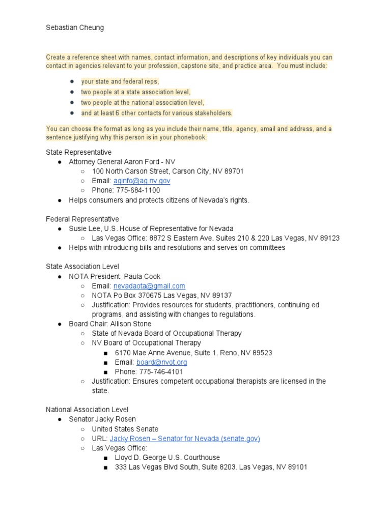 Phone Book | PDF | Nevada