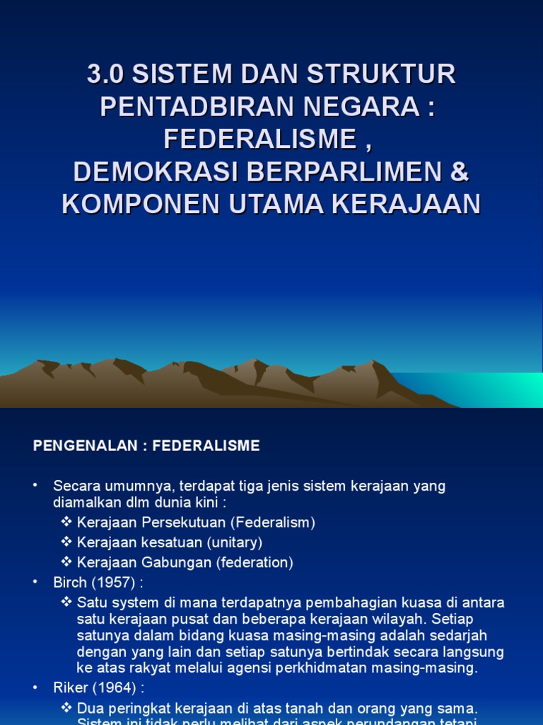 30 Sistem Dan Struktur Pentadbiran Negara Pdf 