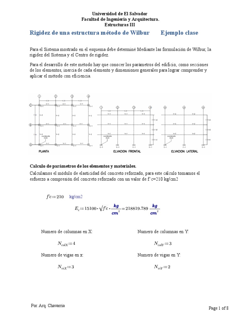 Rigidez Relativa Clase Metodo de Wilbur | PDF | Rigidez | Mecánica de ...