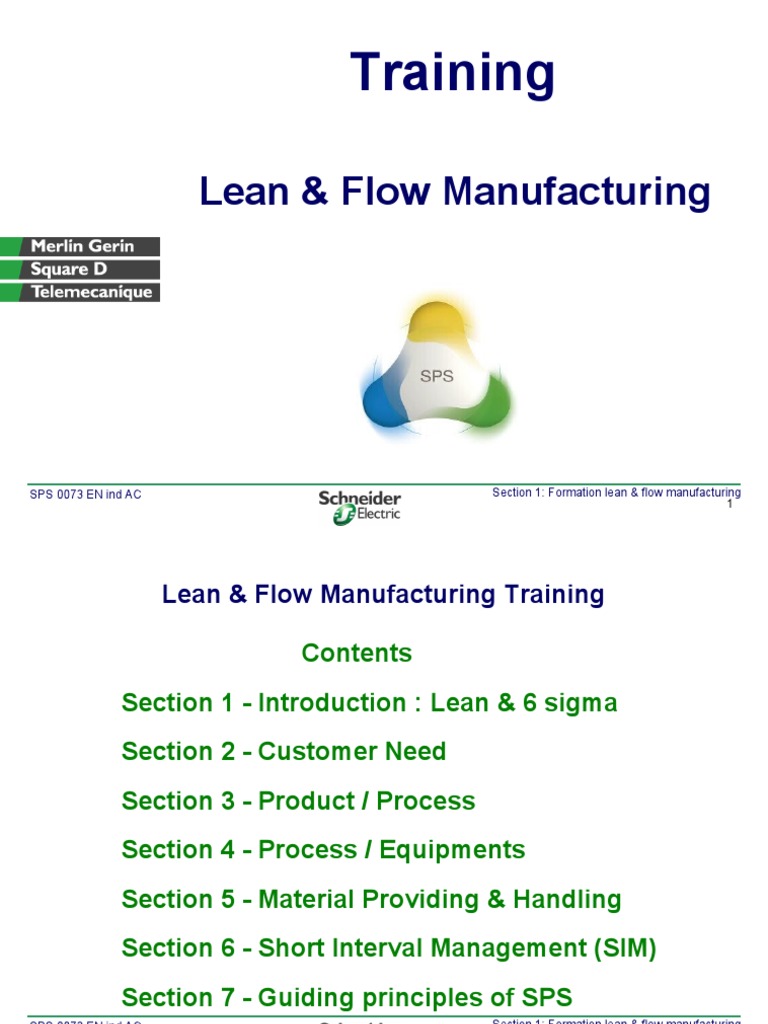 SPS Section 1 V3.0 English | PDF | Lean Manufacturing | Six Sigma