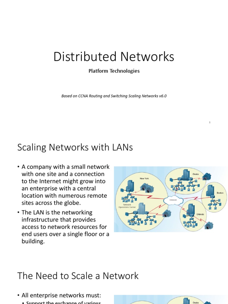 FHSS PT 06 Distributed Networks | PDF | Network Switch | Computer Network