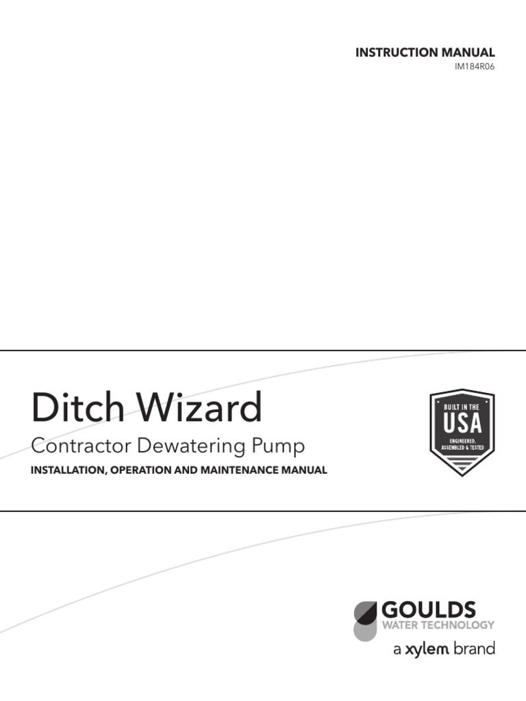 Manual de Instrucciones Goulds 2DW | PDF | Pump | Damages