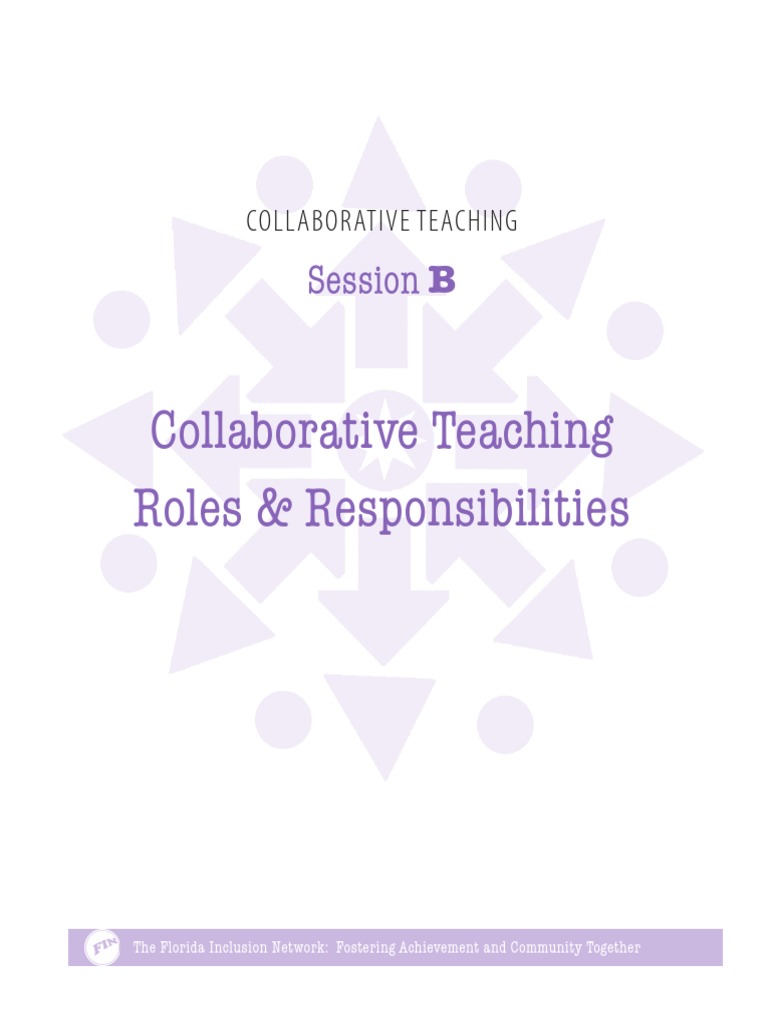 Collaborative Teaching Roles and Responsibilities | PDF | Teaching ...