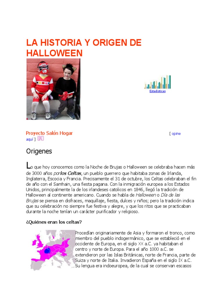 Orígenes de Halloween y los Celtas | PDF | Víspera de Todos los Santos ...