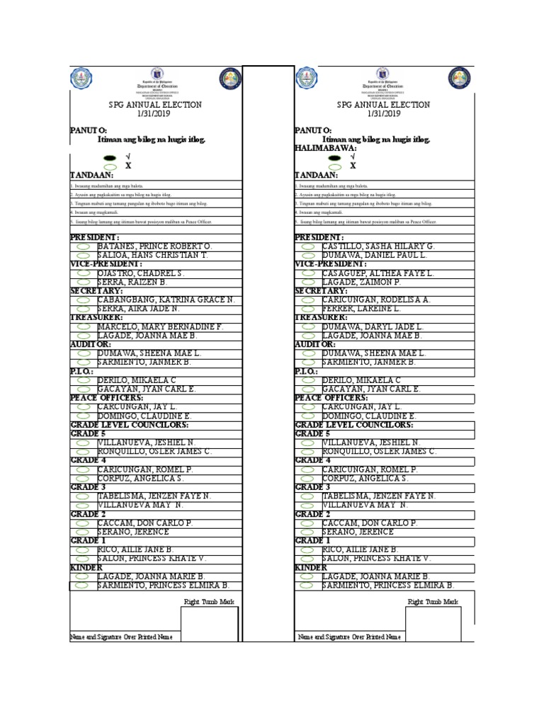 Sample Ballot | PDF
