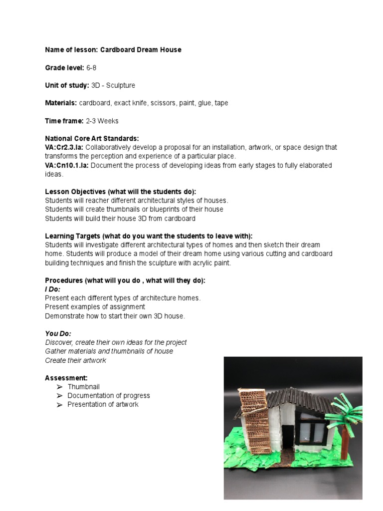 Cardboard Dream House Pdf Learning Cognitive Science