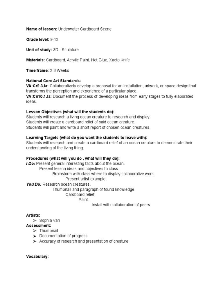 Cardboard Scene | PDF | Behavior Modification | Cognitive Science