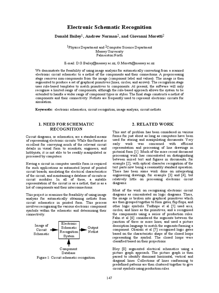 Electronic Schematic Recognition | PDF | Electronic Circuits | Image Scanner