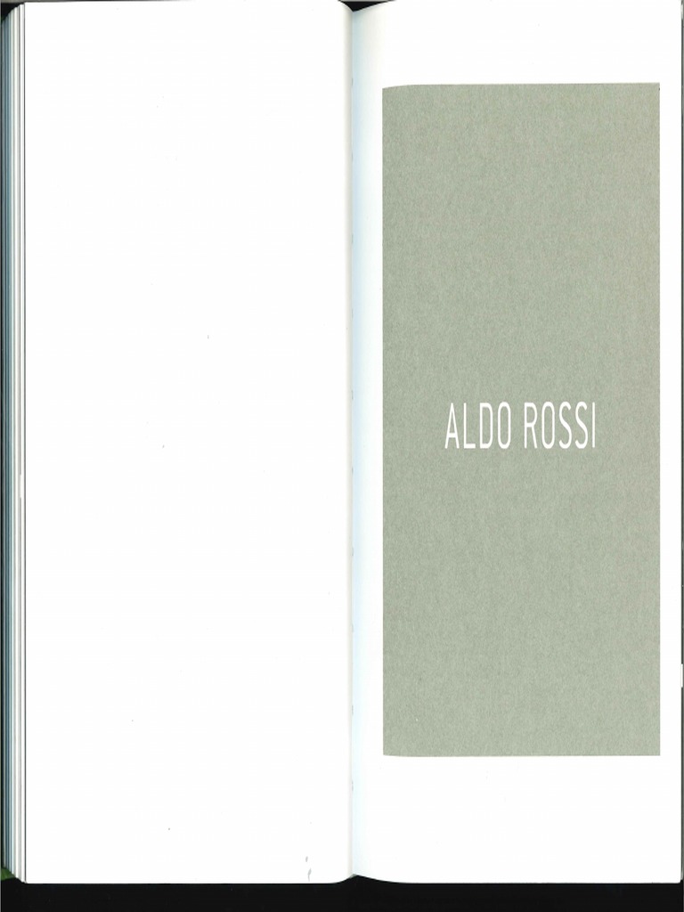 Aldo Rossi | PDF