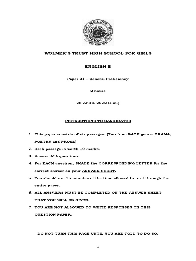 English Exam: Drama & Poetry Analysis | PDF | Poetry | Metaphor