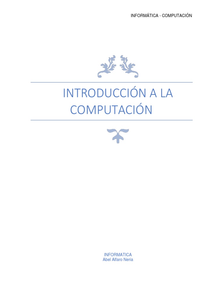 Introducción A La Computación | PDF | Computación en la nube | Hardware de la computadora