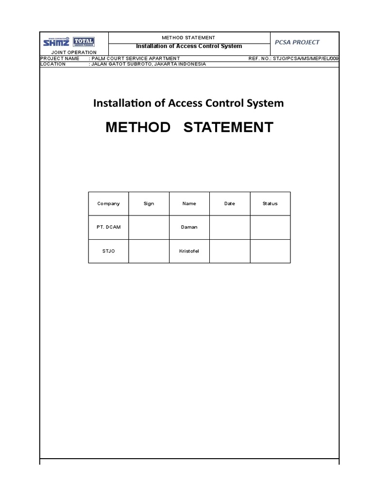 Install Access Control System | PDF | Door | Electrical Wiring