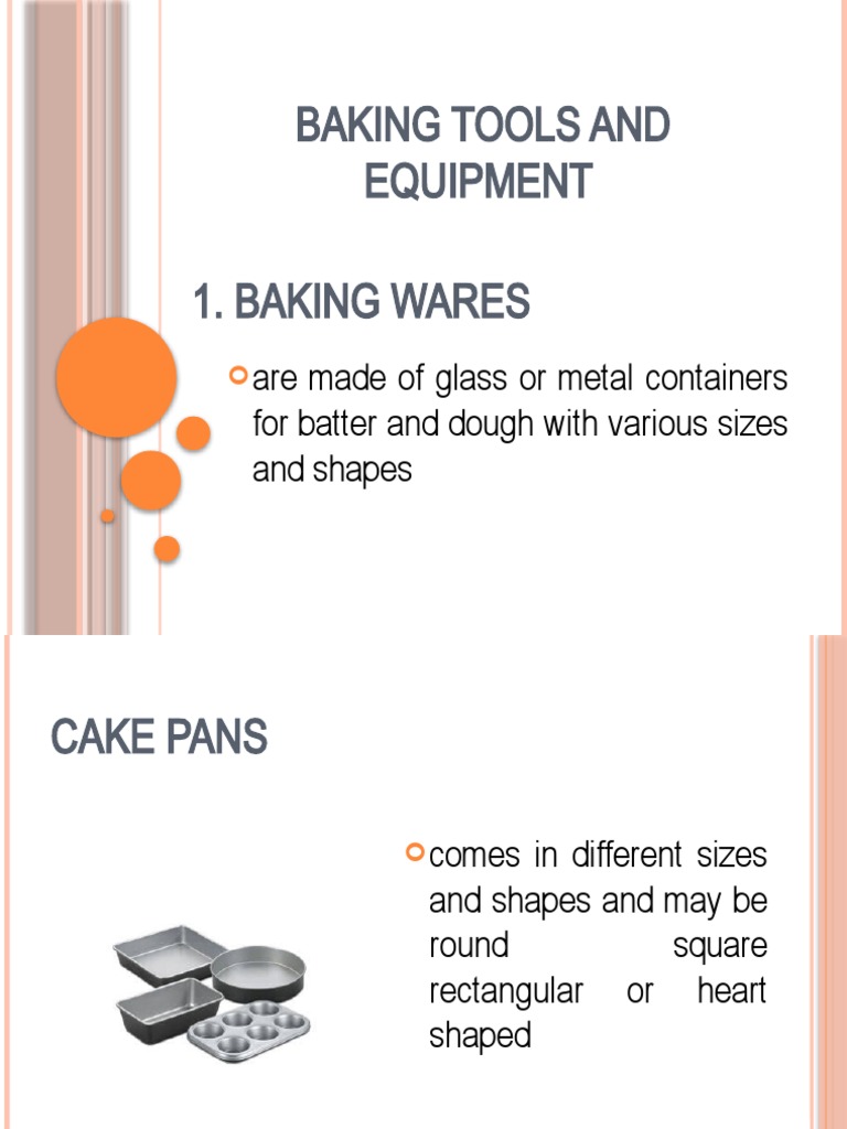 Baking Tools and Equipment | PDF | Cakes | Oven