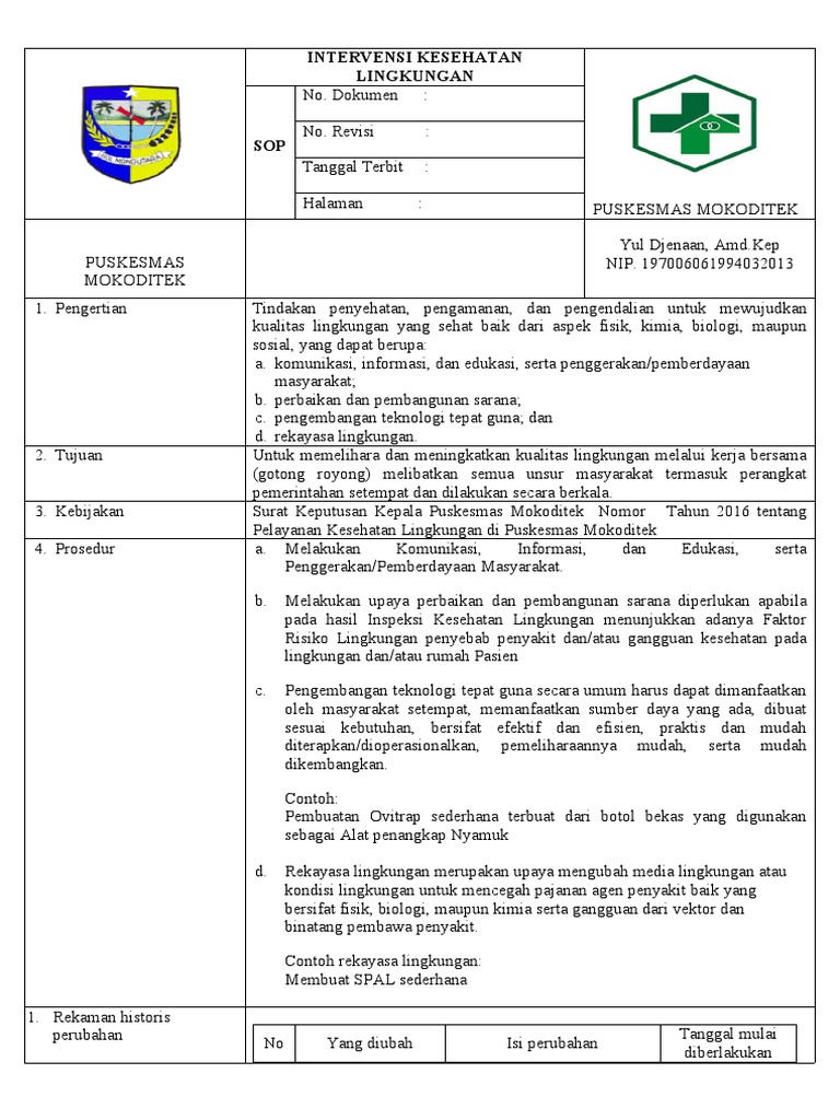 SOP Intervensi | PDF