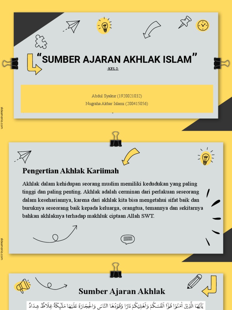 Sumber Ajaran Akhlak dalam Islam | PDF | Agama & Spiritualitas