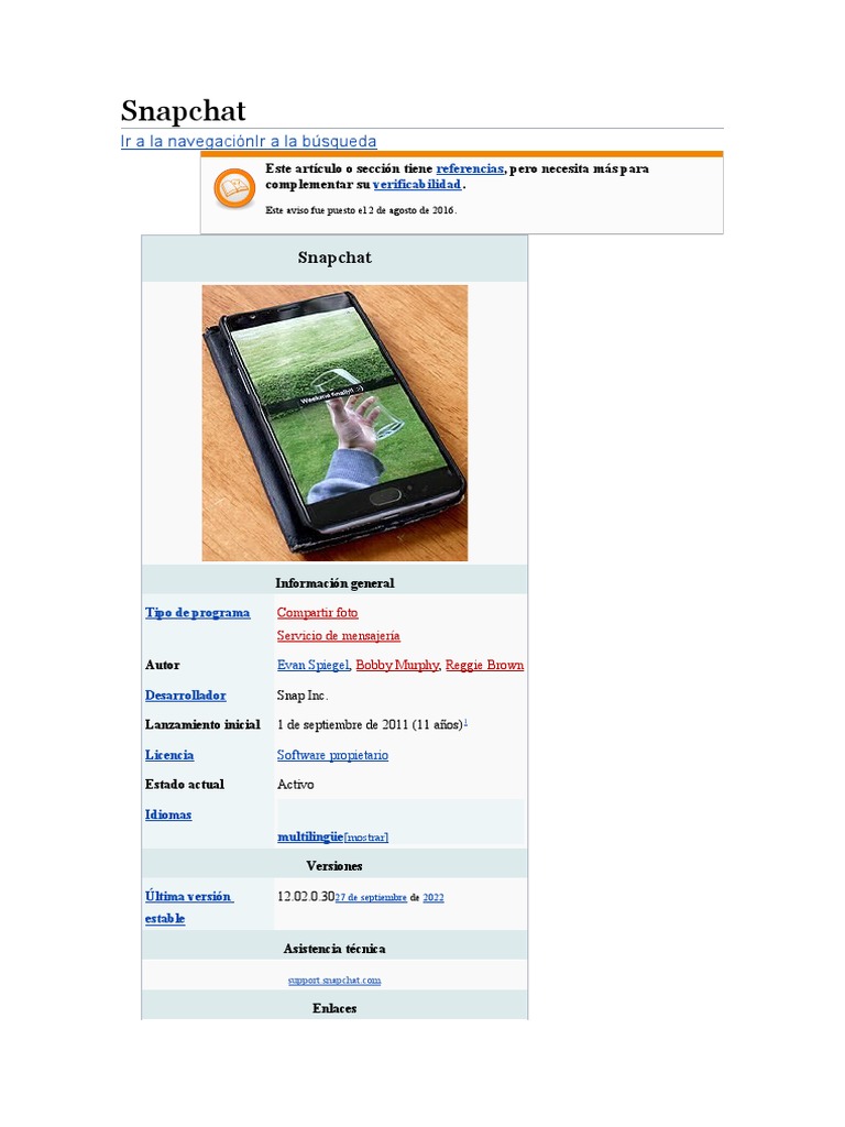 Snap Chat | PDF | Snapchat | Red mundial