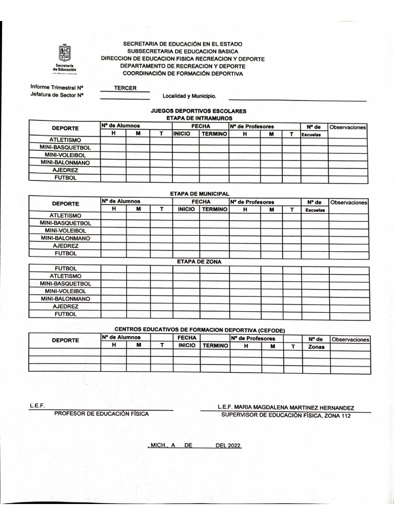 Informe Trimestral | PDF