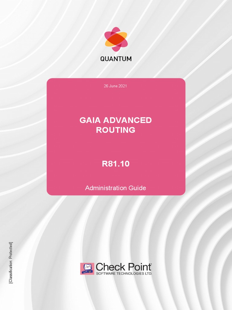 CP R81.10 Gaia Advanced Routing AdminGuide | PDF | I Pv6 | Computer Network CP R81.10 Gaia Advanced Routing AdminGuide | PDF | I Pv6 | Computer Network