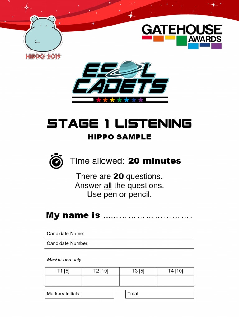 Little Hippo Listening Exam Sample | PDF | Home & Garden