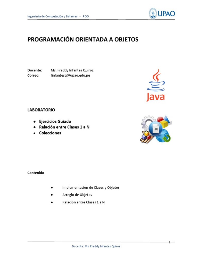 POO: Ejercicios de Clases y Cuentas | PDF | Programación orientada a objetos | Informática