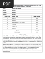 HSC Marksheet | PDF | Further Education | Science