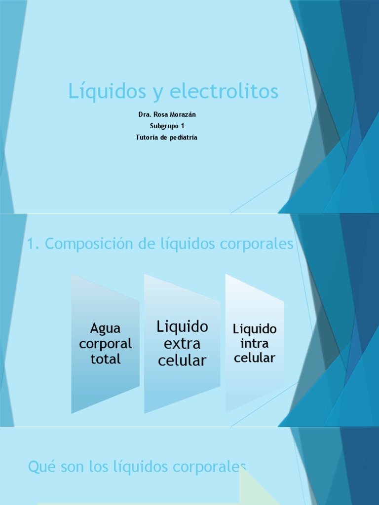Liquidos y Electrolitos | PDF