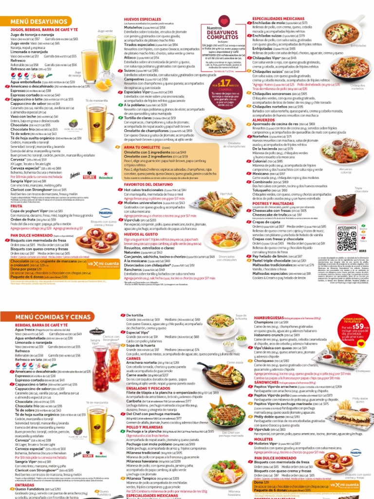 Menu Vips 1804 3 | PDF