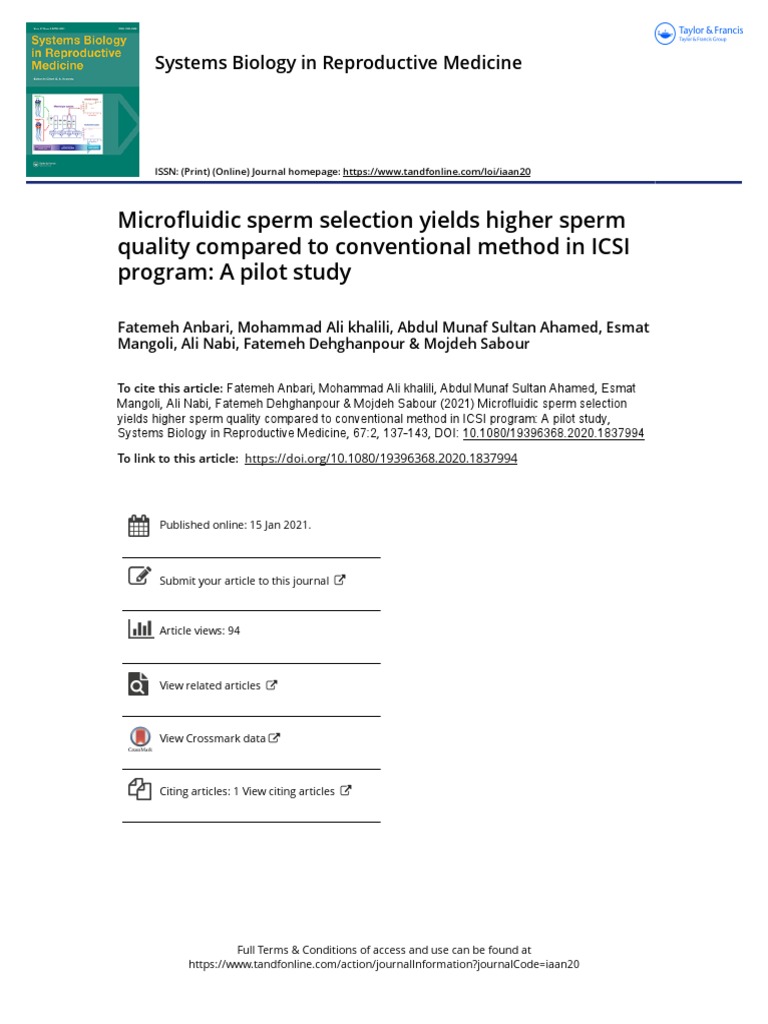 Microfluidic Sperm Selection Yields Higher Sperm Quality Compared To