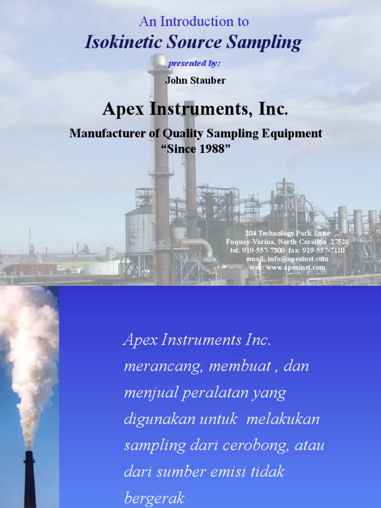 Isokinetic Source Sampling | PDF