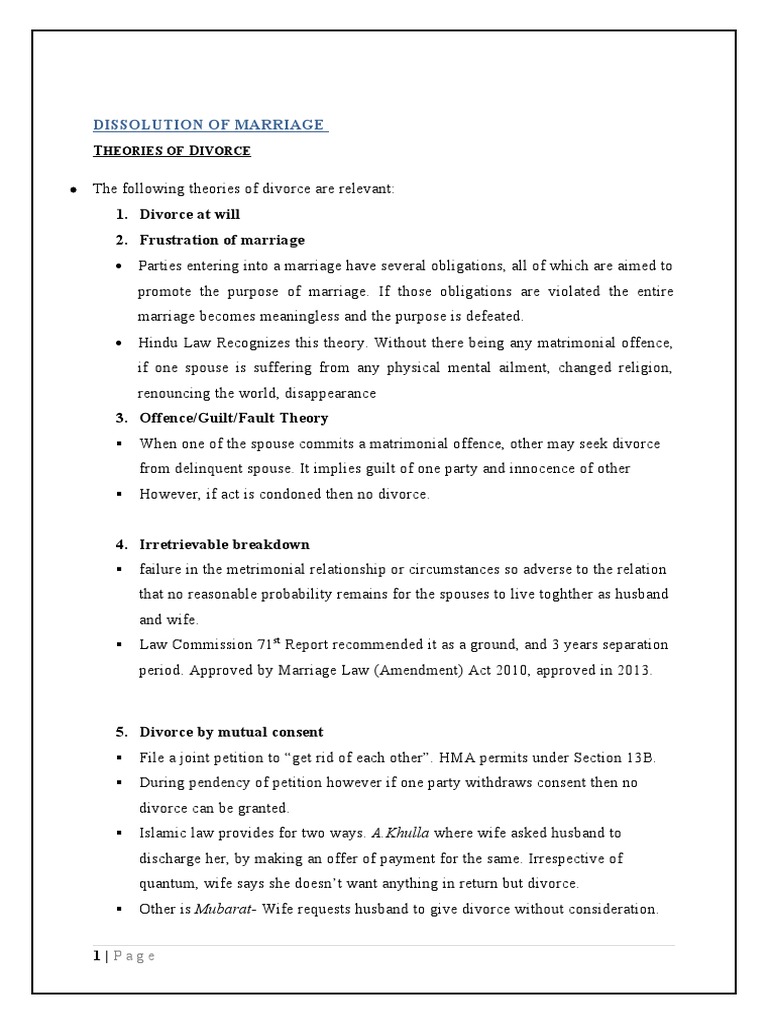 Divorce Pdf Divorce Marriage