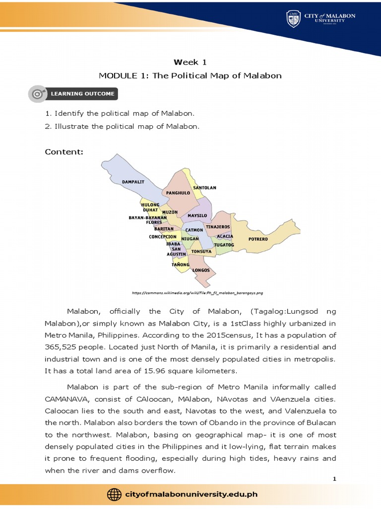 Malabon History Module 1 | PDF