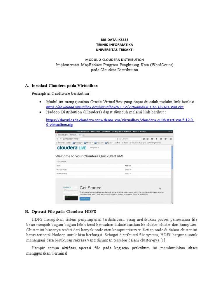 Modul 2 Cloudera HadoopMR Edit | PDF