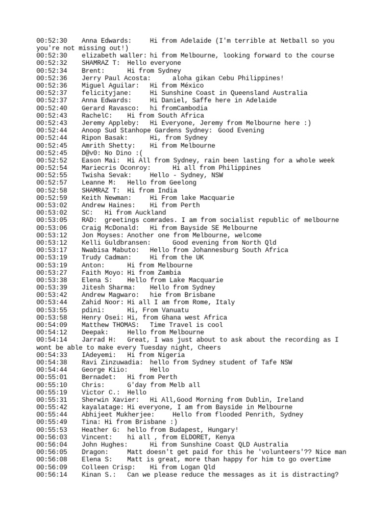 Module 1 Chat Log | PDF