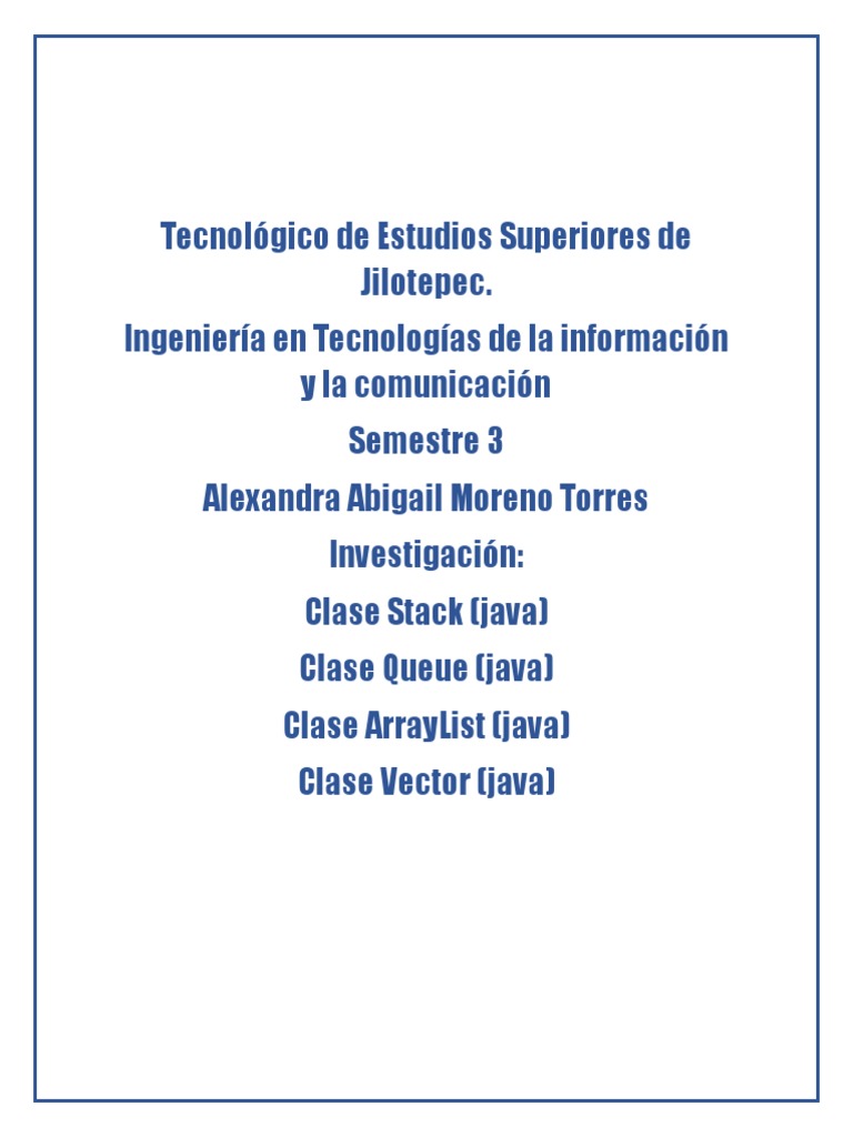 Estructura Y Organización De Datos Investigación 2 Pdf Estructura 