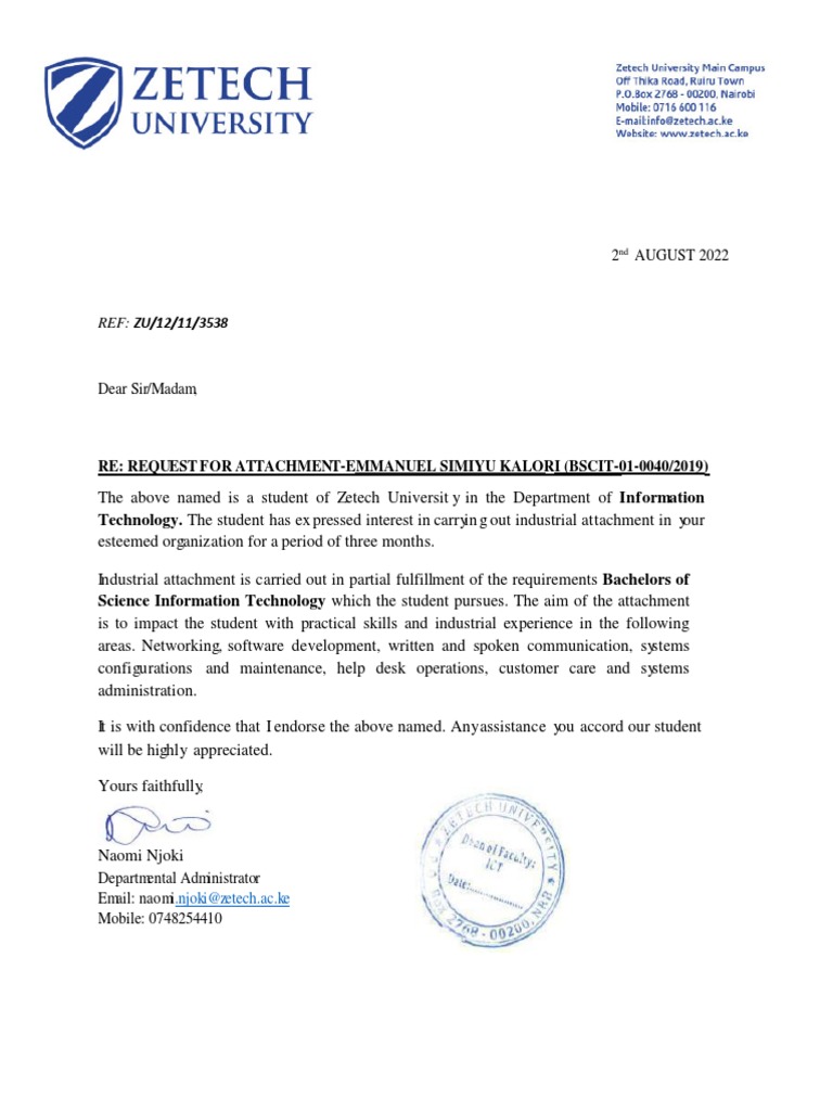 EMMANUEL SIMIYU Attachment | PDF | Business | Computers