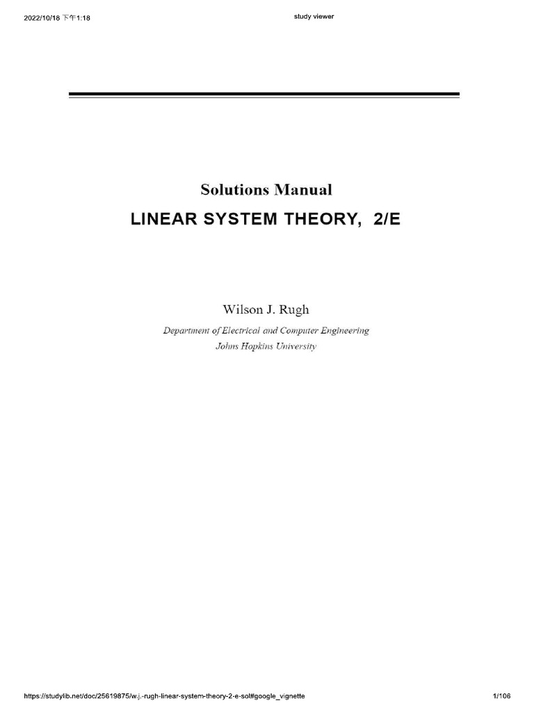 Solution Manual | PDF