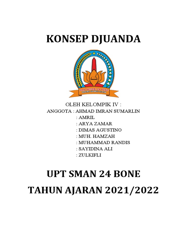Deklarasi Djuanda Yang Dicetuskan Pada Tanggal 13 Desember 1957 Oleh ...