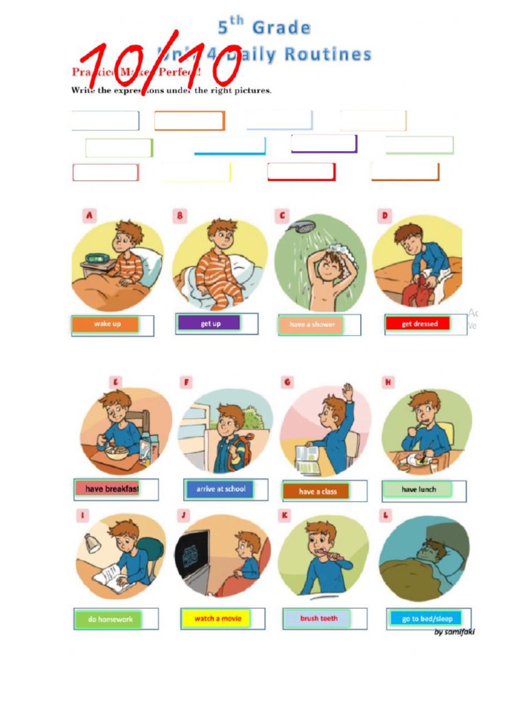 My Daily Routines 17 - 09 - 22 | PDF