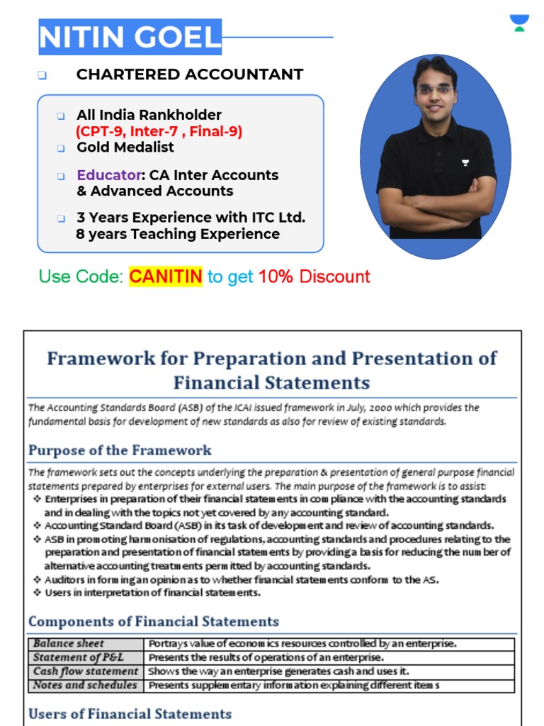 Framework For Preparation & Presentation of Financial Statements | PDF ...