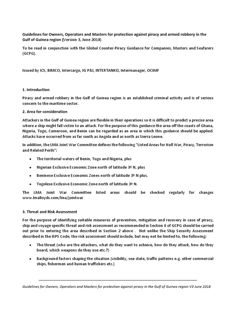 GOG Guidelines v3 | PDF | Piracy | Ships